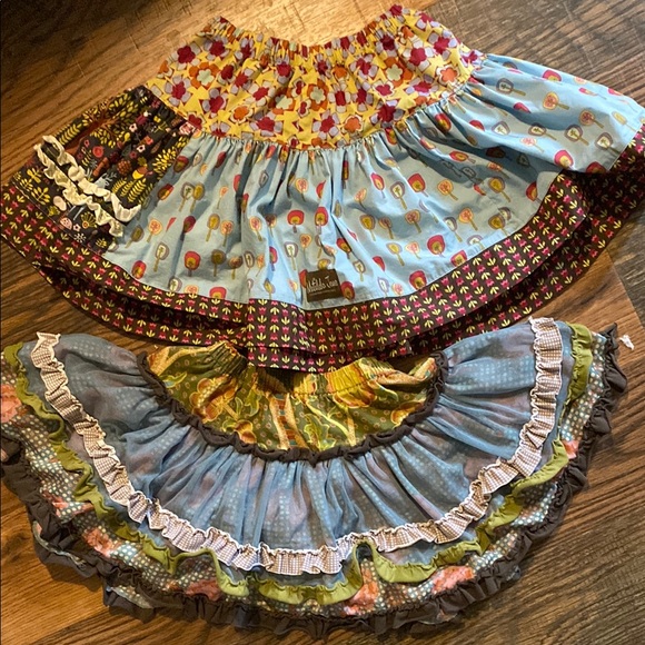 Matilda Jane | Bottoms | Matilda Jane Blue And Brown Skirts With ...